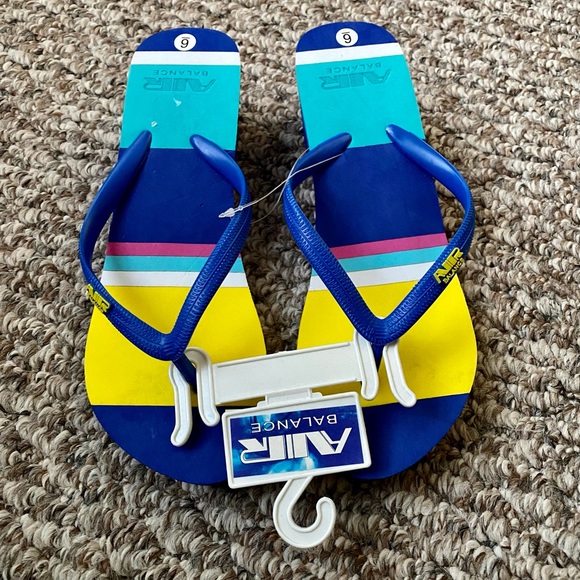 Shoes | Flip Flop Sandals Heels Nautical | Poshmark